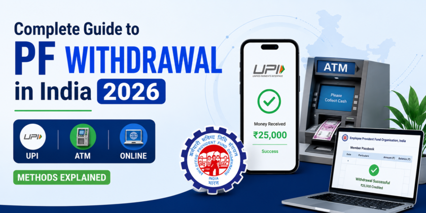 PF Withdrawal Process in India 2026: UPI, ATM & Online Guide | EPFO